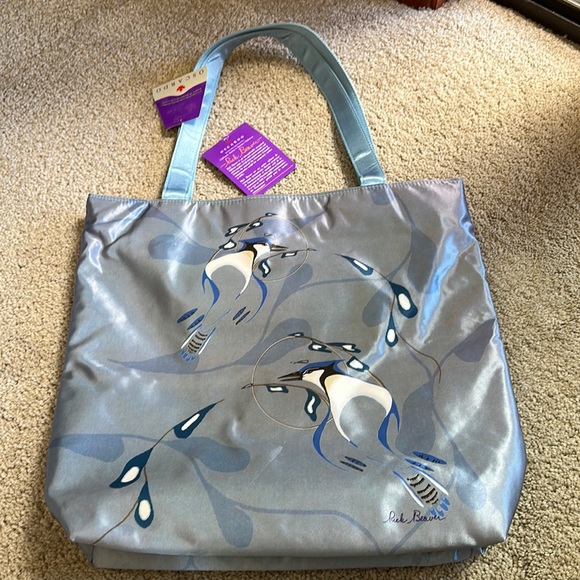 oscardo | Bags | Nwt Oscardo Rick Beaver Signed Satin Tote With Wallet ...